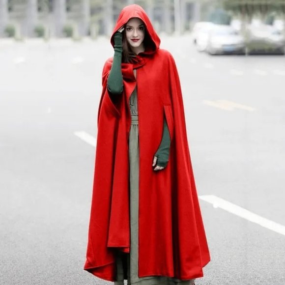 Unbranded | Jackets & Coats | Autumn Red Winter Gothic Trendy Halloween ...